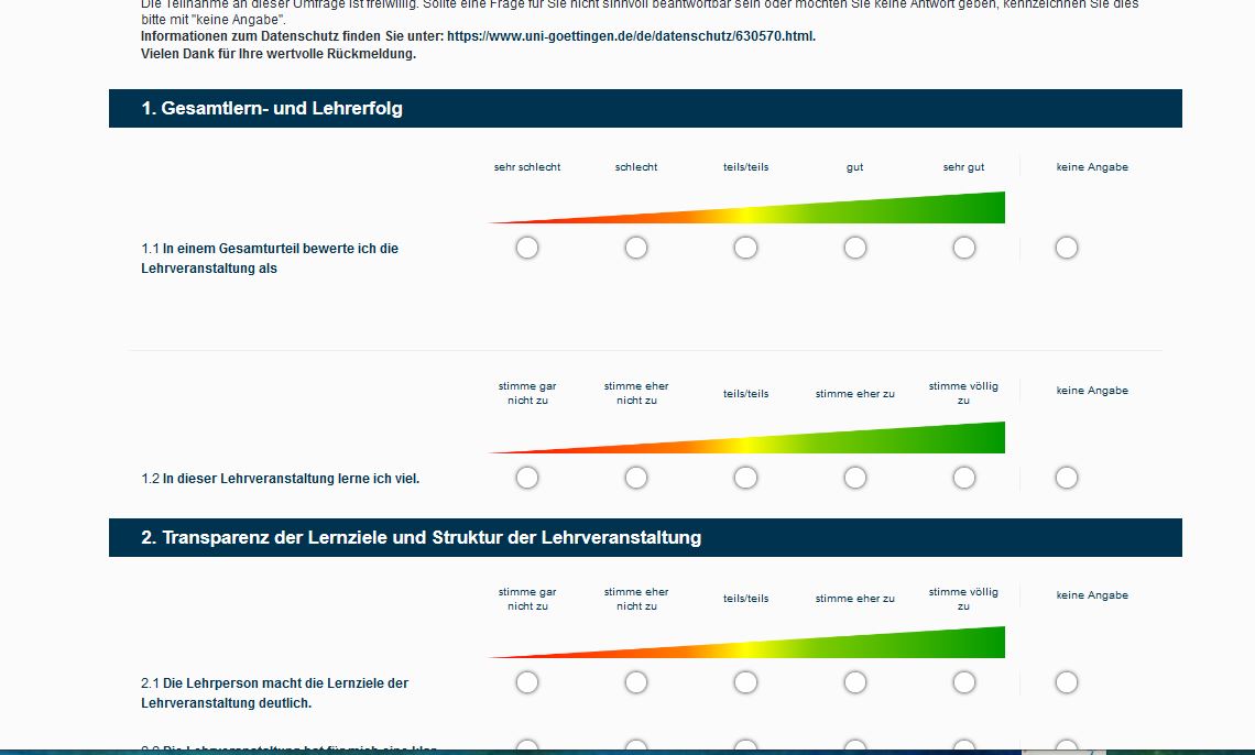 Lehrveranstaltungsevaluation: teilnehmen und mitgestalten / Course evaluation: participate and ...