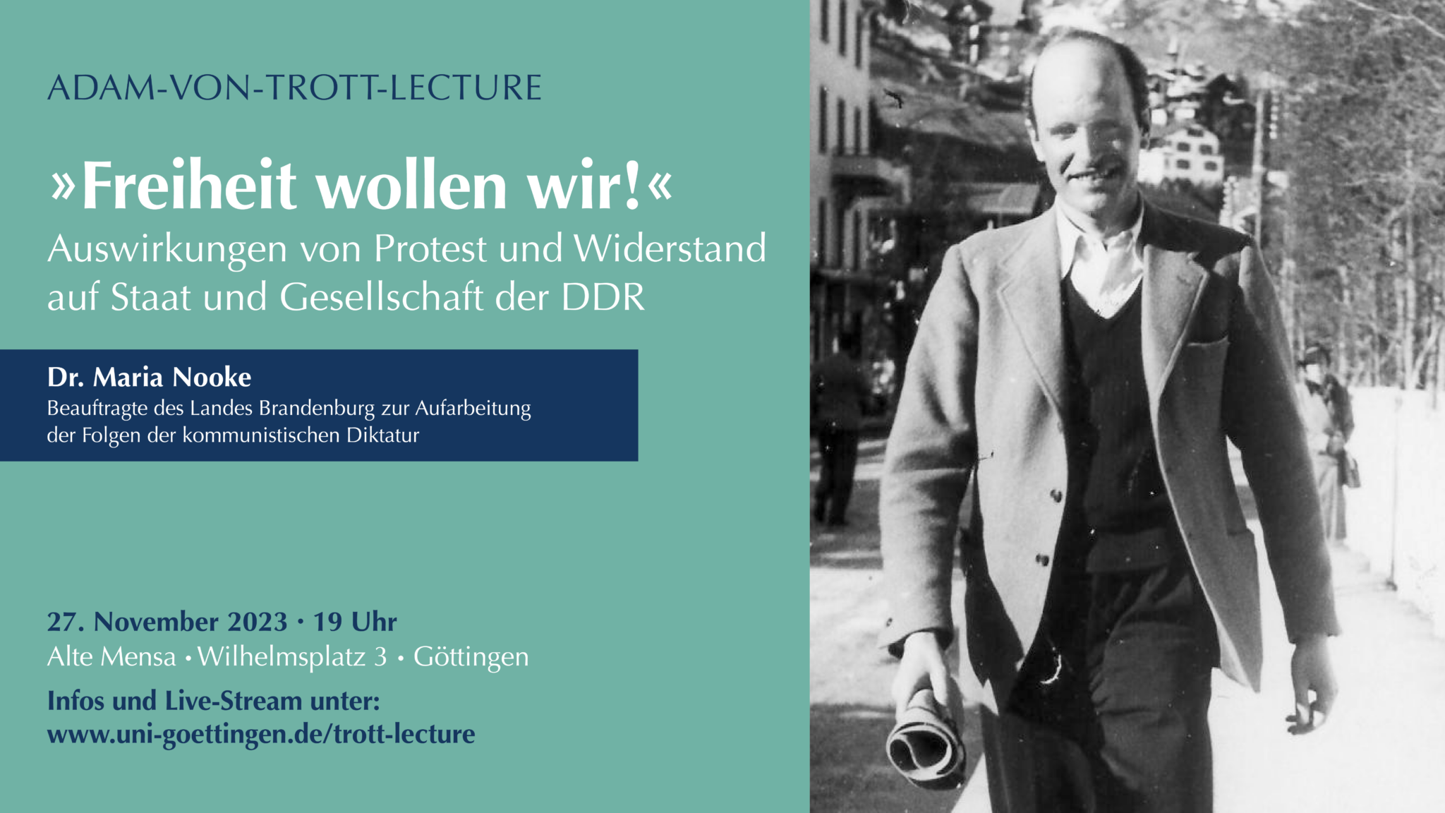Protest und Widerstand in der DDR: Adam-von-Trott-Lecture am 27 ...
